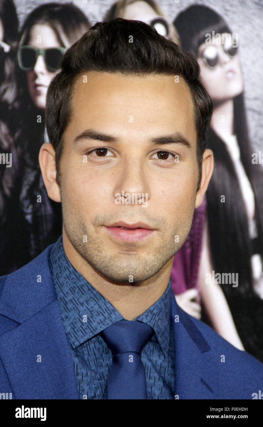Skylar Astin at the Los Angeles premiere of 'Pitch Perfect' held at the ...