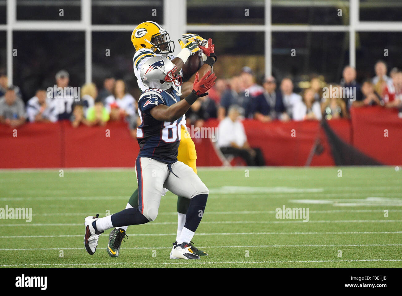 Foxborough, Massachusetts, USA. 13th August, 2015. Green Bay Packers ...