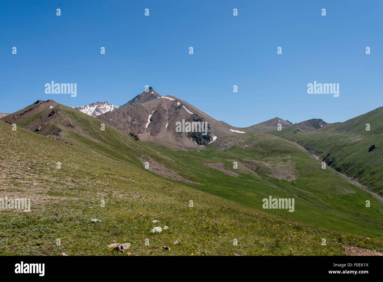 Summer mountain landscape in Almaty, Kazakhstan Stock Photo - Alamy