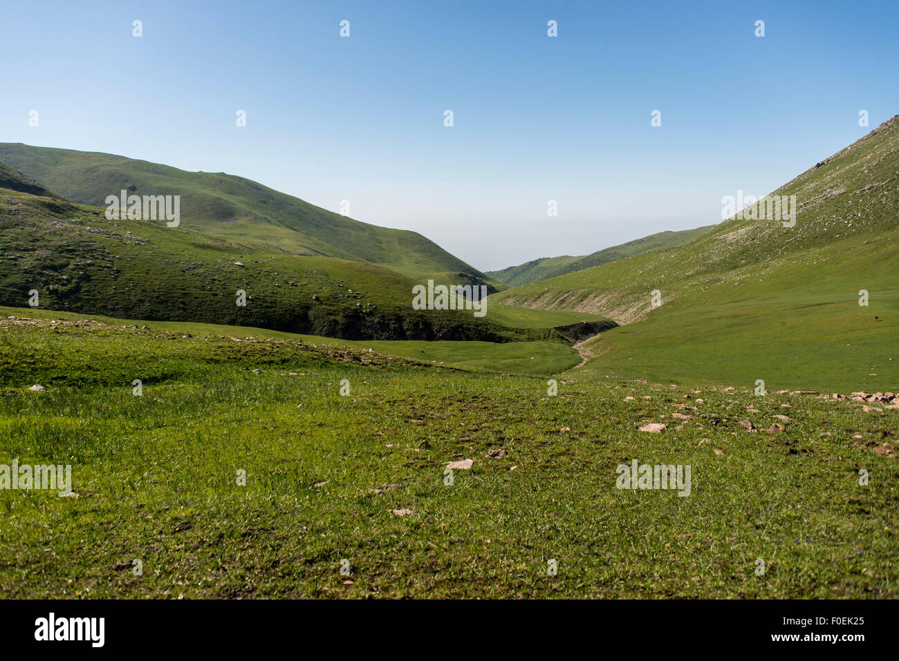 Summer mountain landscape in Almaty, Kazakhstan Stock Photo - Alamy
