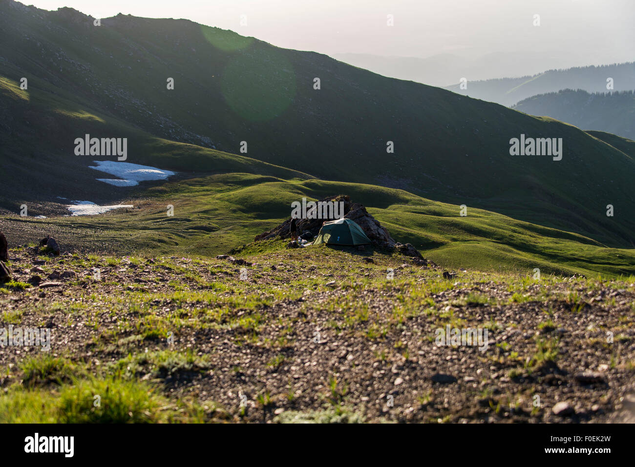 Summer mountain landscape in Almaty, Kazakhstan Stock Photo - Alamy