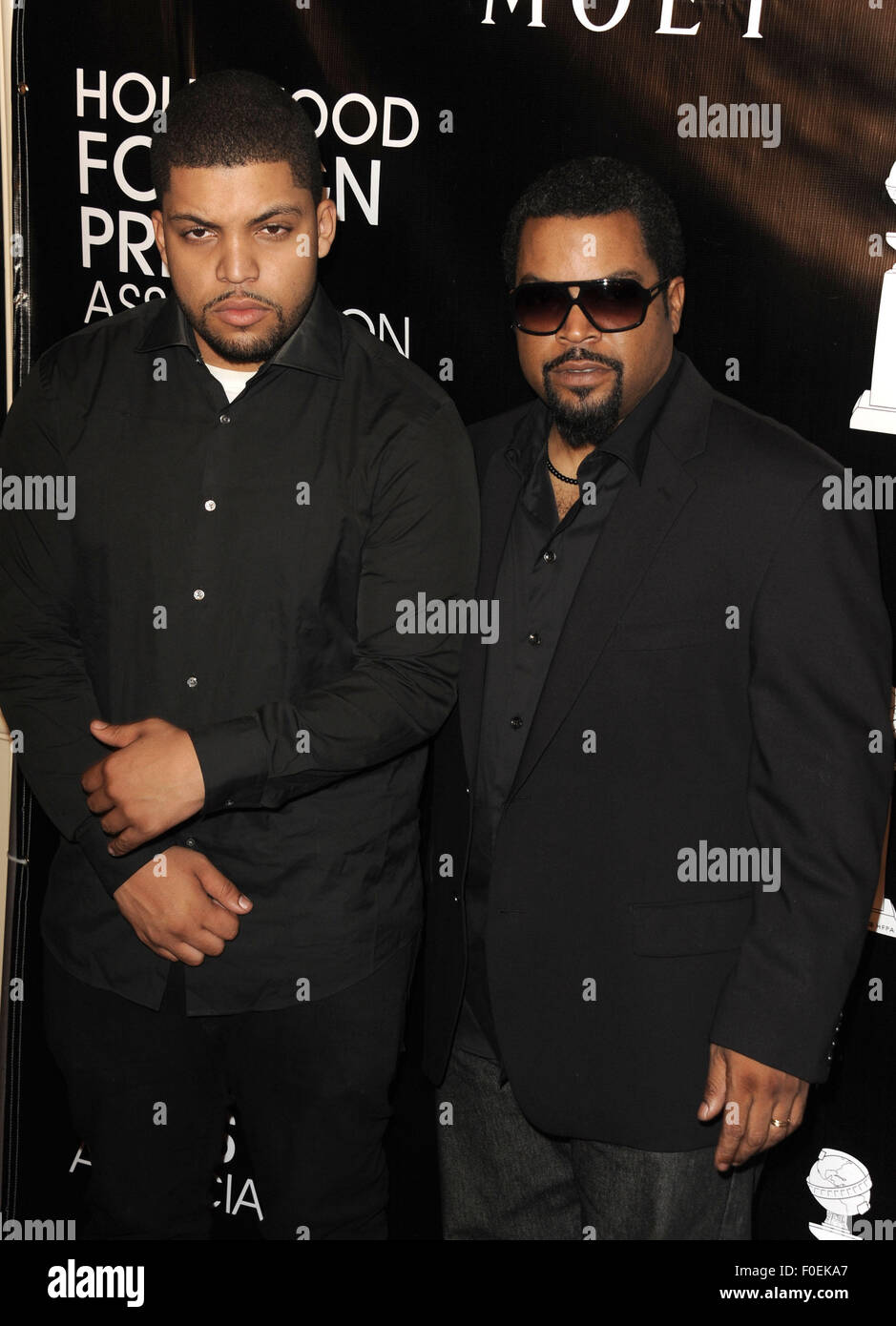 Los Angeles, California, USA. 13th Aug, 2015. O'Shea Jackson Jr., Ice ...