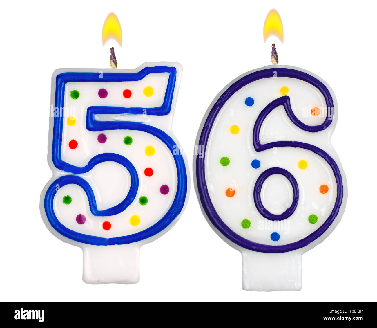Birthday cupcake number 56 hi-res stock photography and images - Alamy