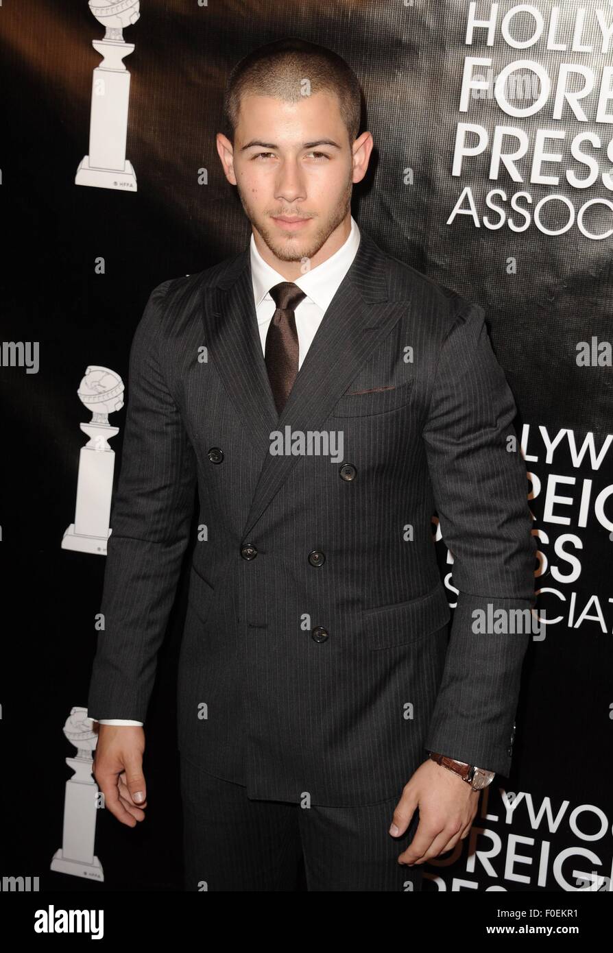 Beverly Hills, CA. 13th Aug, 2015. Nick Jonas at arrivals for Hollywood ...
