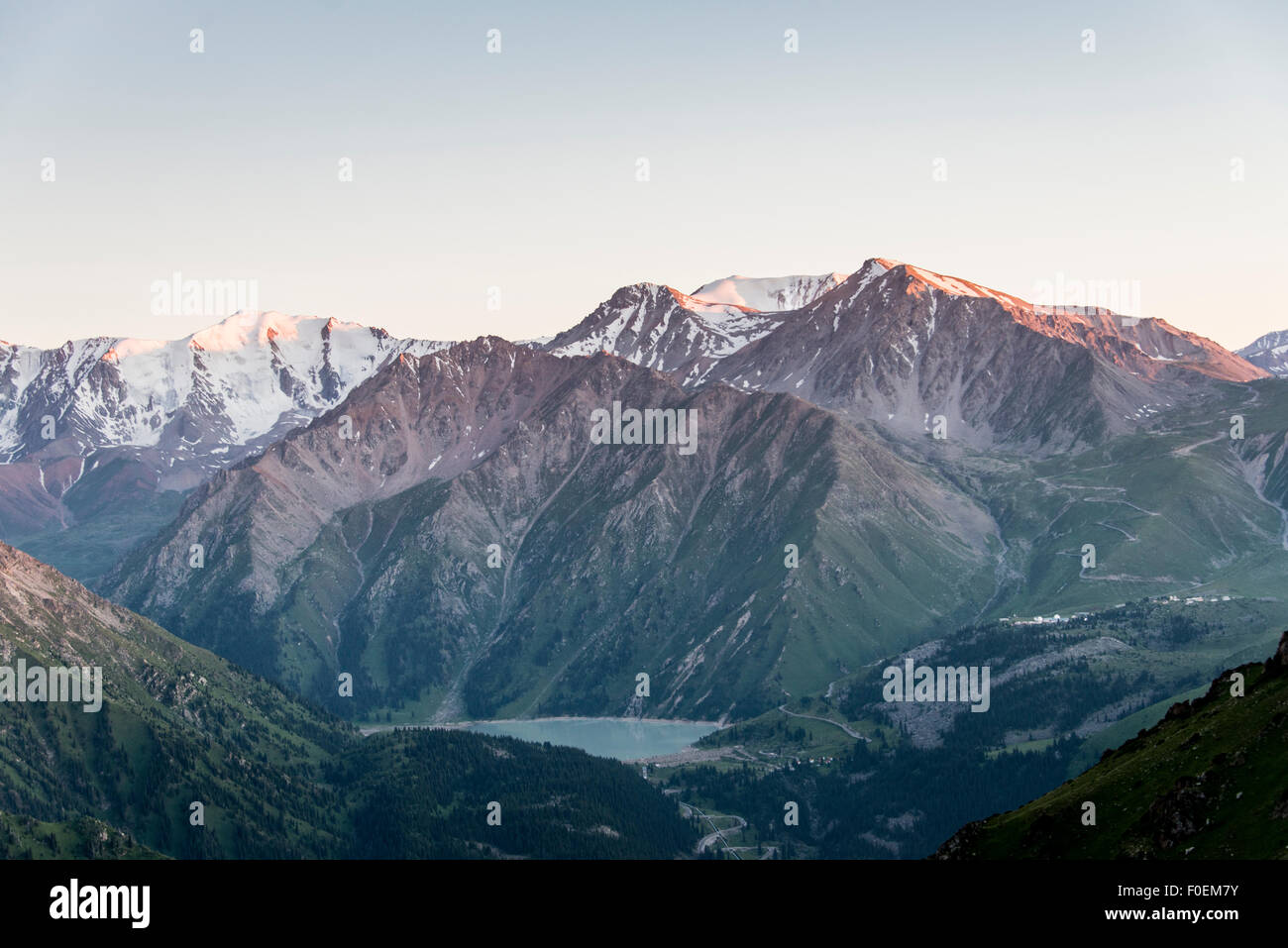 Summer mountain landscape in Almaty, Kazakhstan Stock Photo - Alamy