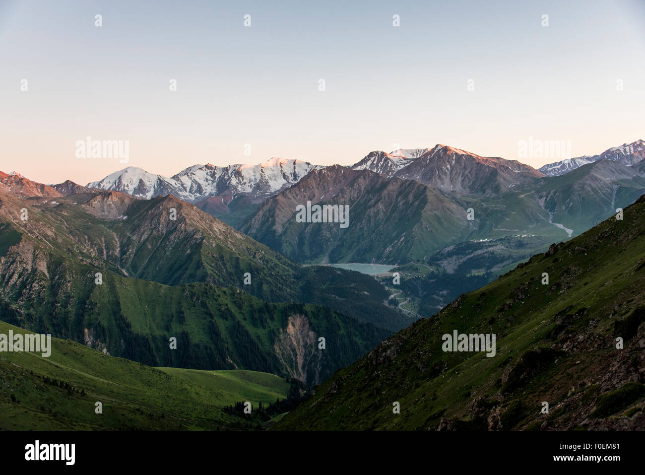 Summer mountain landscape in Almaty, Kazakhstan Stock Photo - Alamy