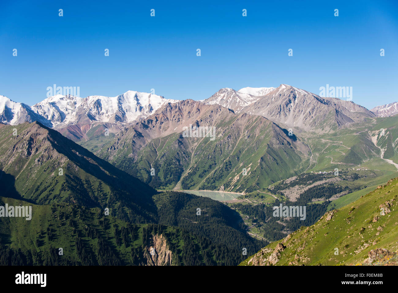 Summer mountain landscape in Almaty, Kazakhstan Stock Photo - Alamy