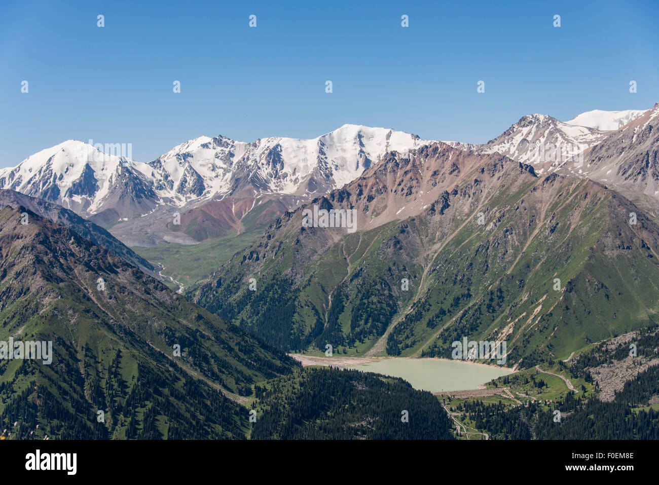 Summer mountain landscape in Almaty, Kazakhstan Stock Photo - Alamy