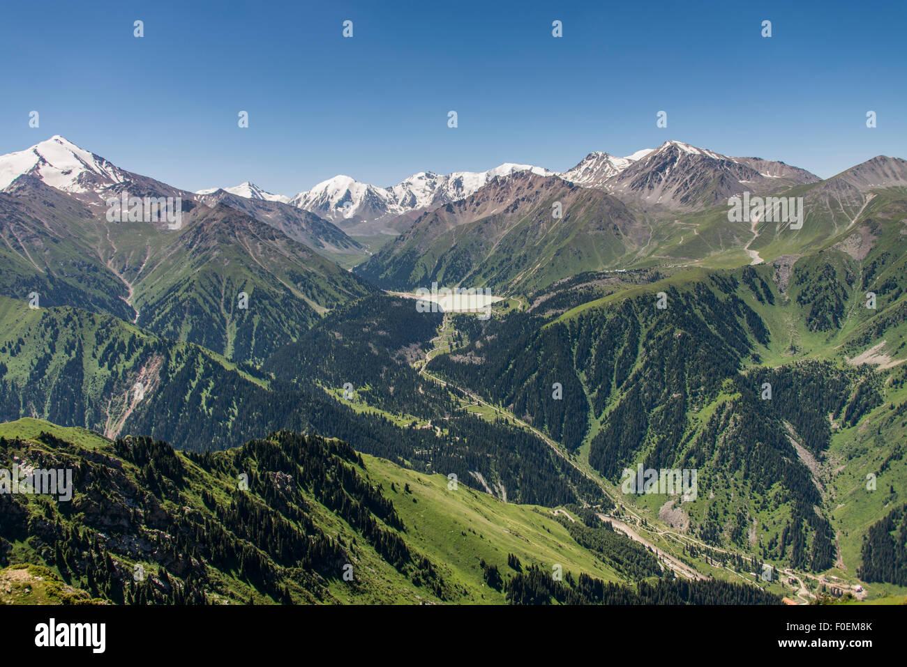 Summer mountain landscape in Almaty, Kazakhstan Stock Photo - Alamy