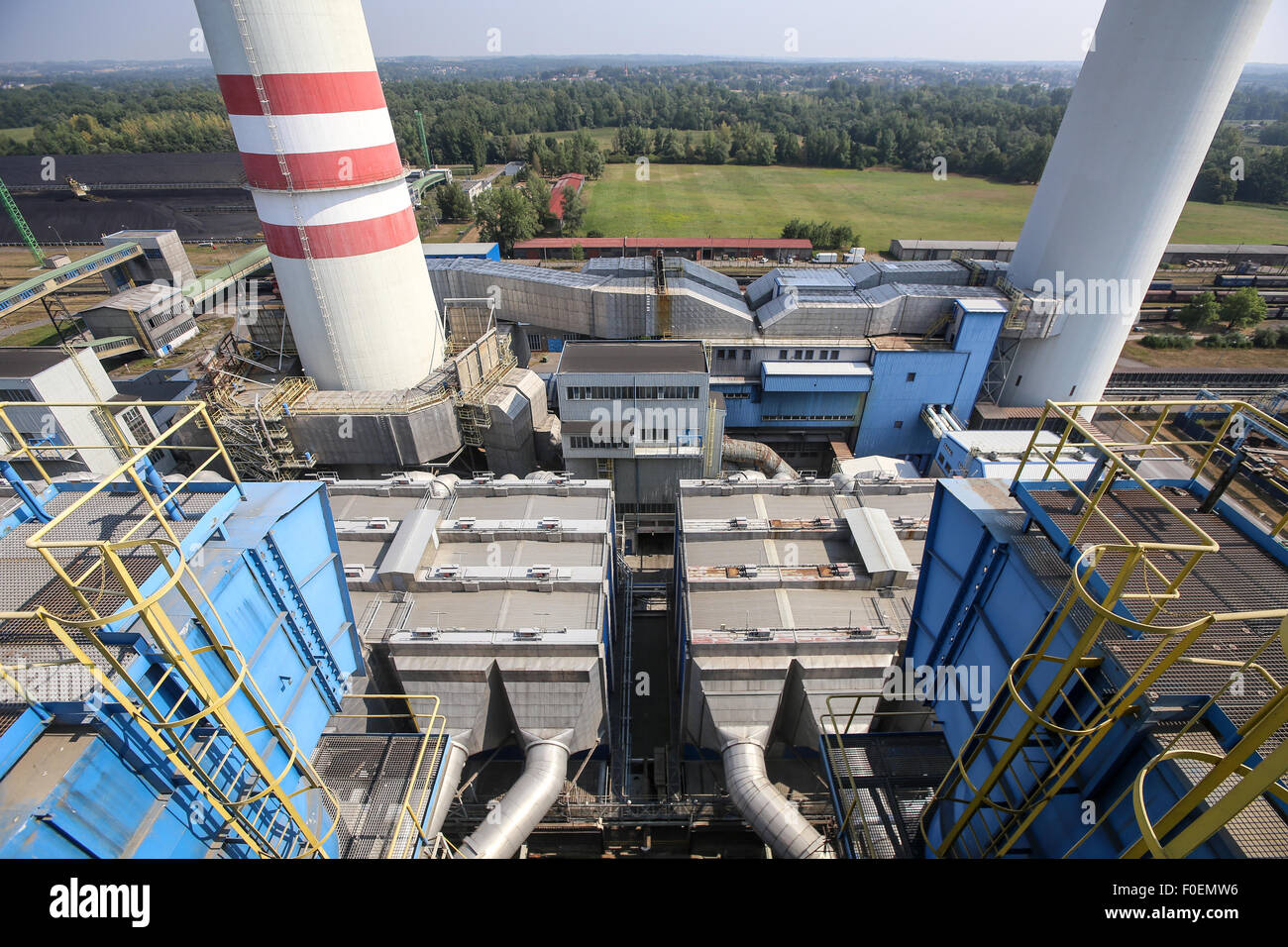 Detmarovice, Czech Republic. 13th Aug, 2015. Power plant Elektrarna ...