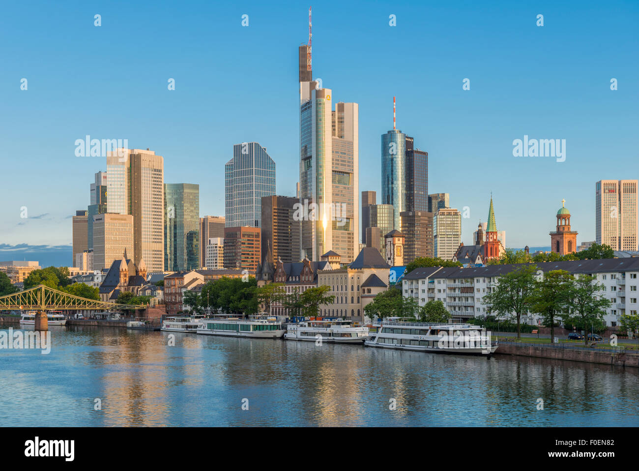 Skyline, Frankfurt am Main, Hesse, Germany Stock Photo - Alamy