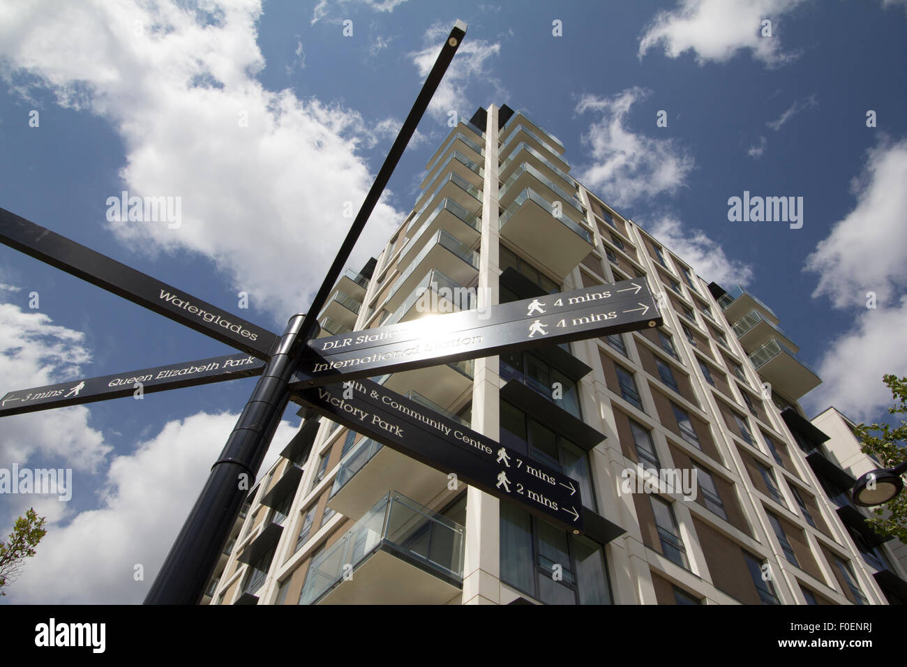 London Olympic park sign Stock Photo - Alamy