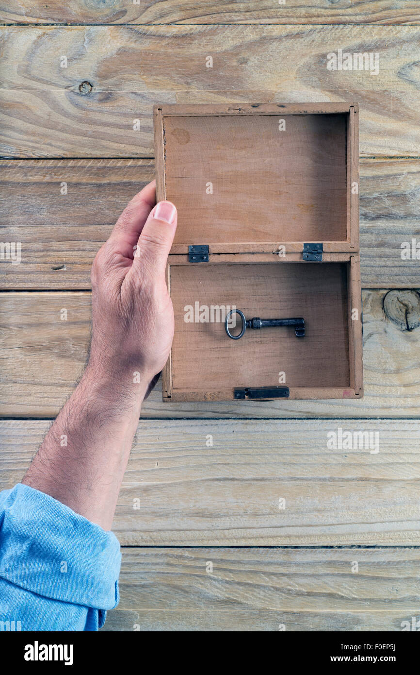 Hand holding key man hi-res stock photography and images - Alamy