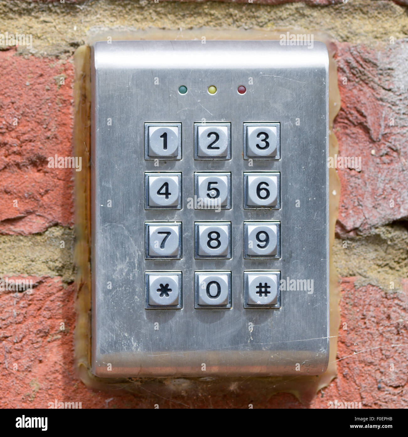 Keypad with 9 numbers Stock Photo - Alamy
