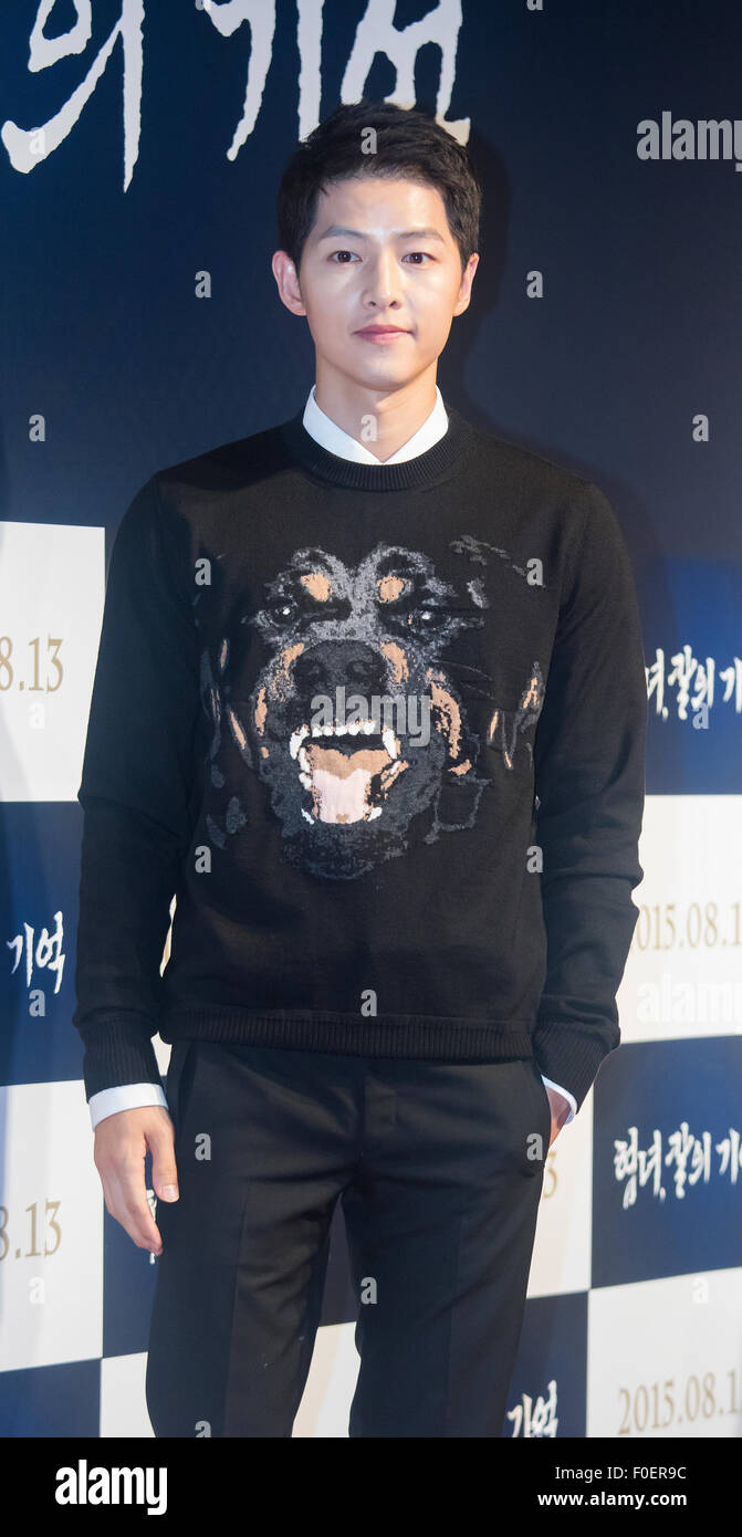 Song Joong-ki, Aug 11, 2015 : South Korean actor Song Joong-ki poses ...