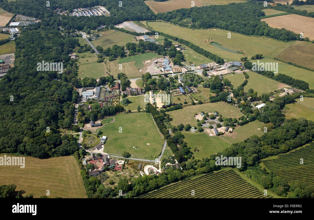 aerial view of Marwell Zoo near Winchester, UK Stock Photo - Alamy