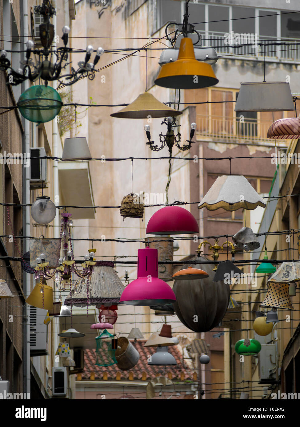 Hanging greek lamps hi-res stock photography and images - Alamy