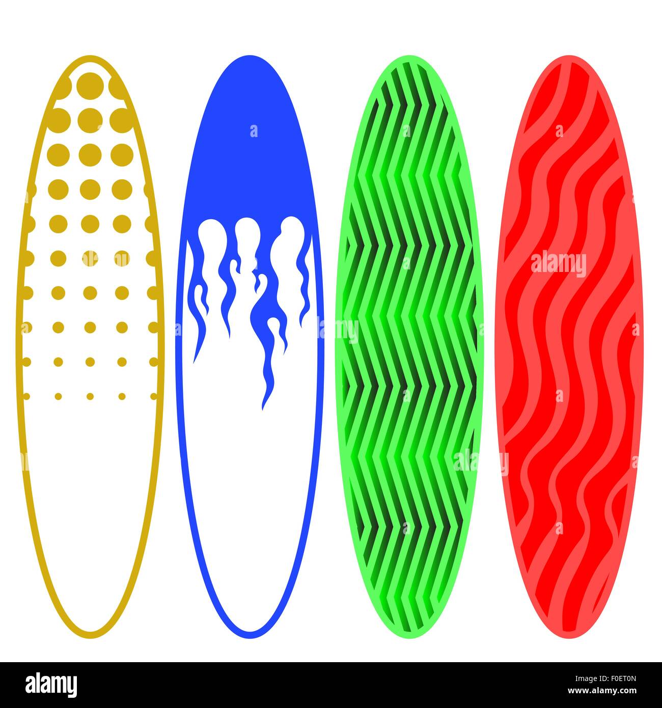 Decorative surfboards Stock Vector Images - Alamy