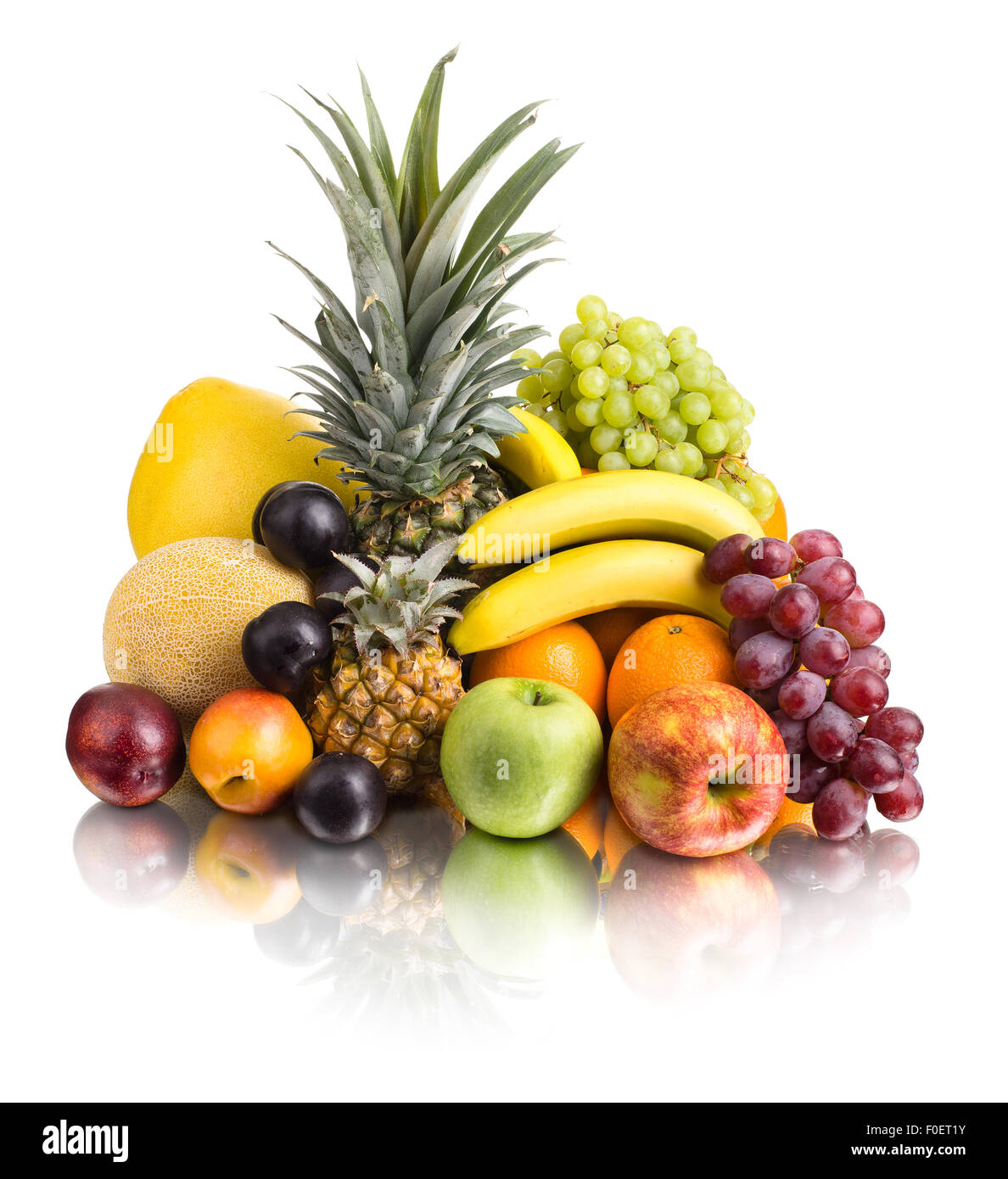 Fruits food group still life Cut Out Stock Images & Pictures - Alamy