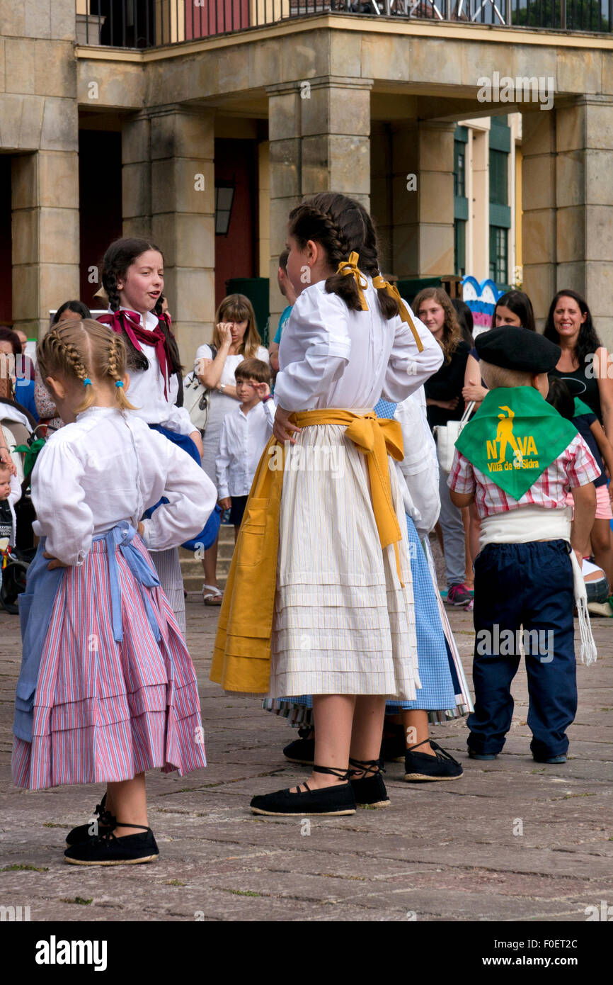 Traditional Costume and dancers at the Cider(Cidre) Festival in Nava ...