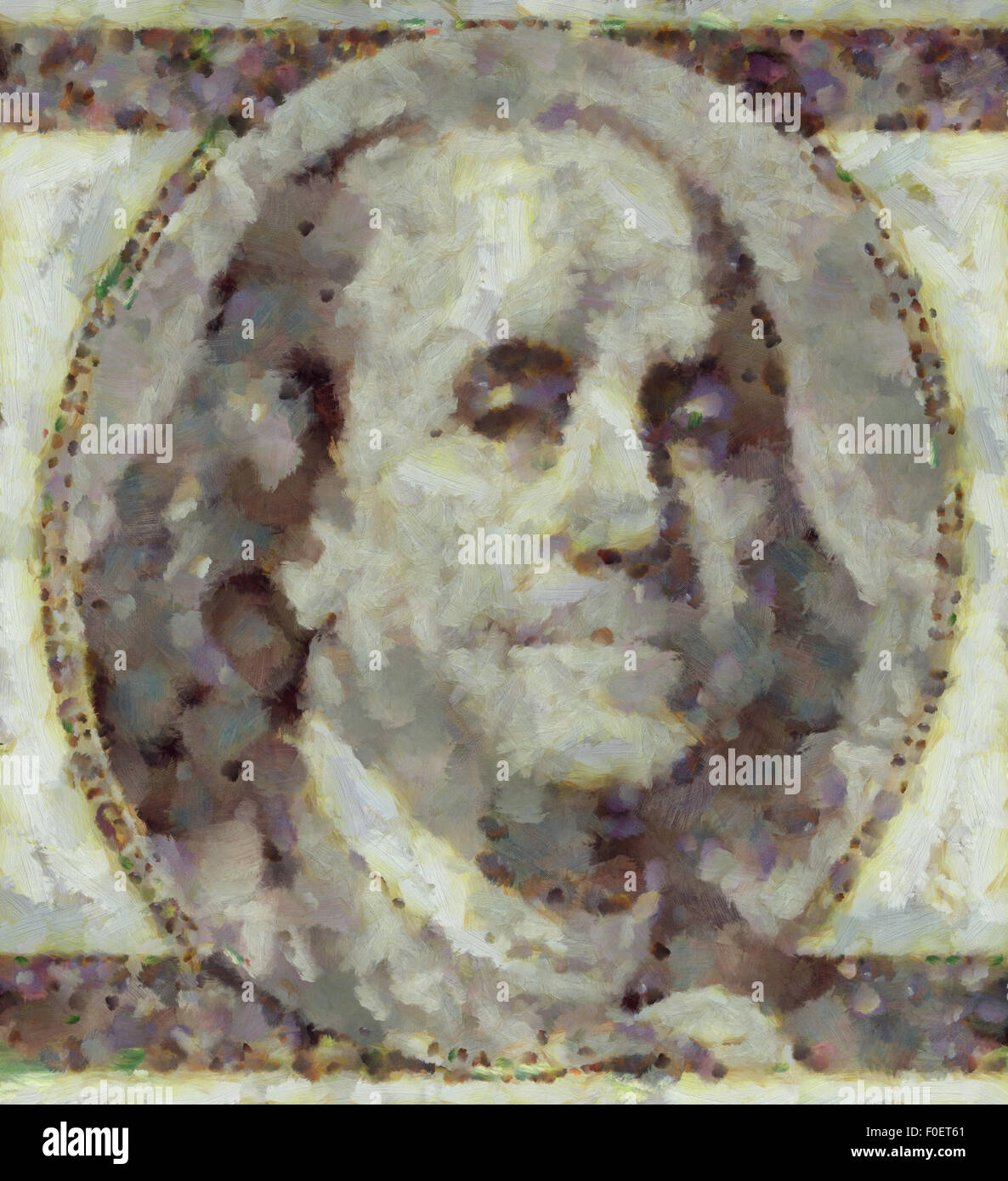 Benjamin Franklin Portrait Color Stock Photos & Benjamin Franklin ...