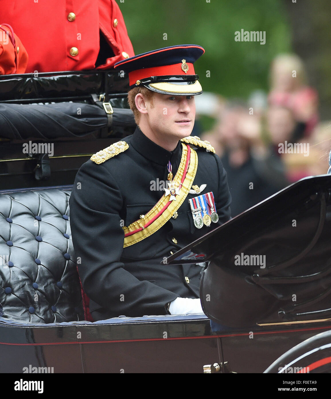 The Queen attends Trooping the Colour, accompanied by other senior ...