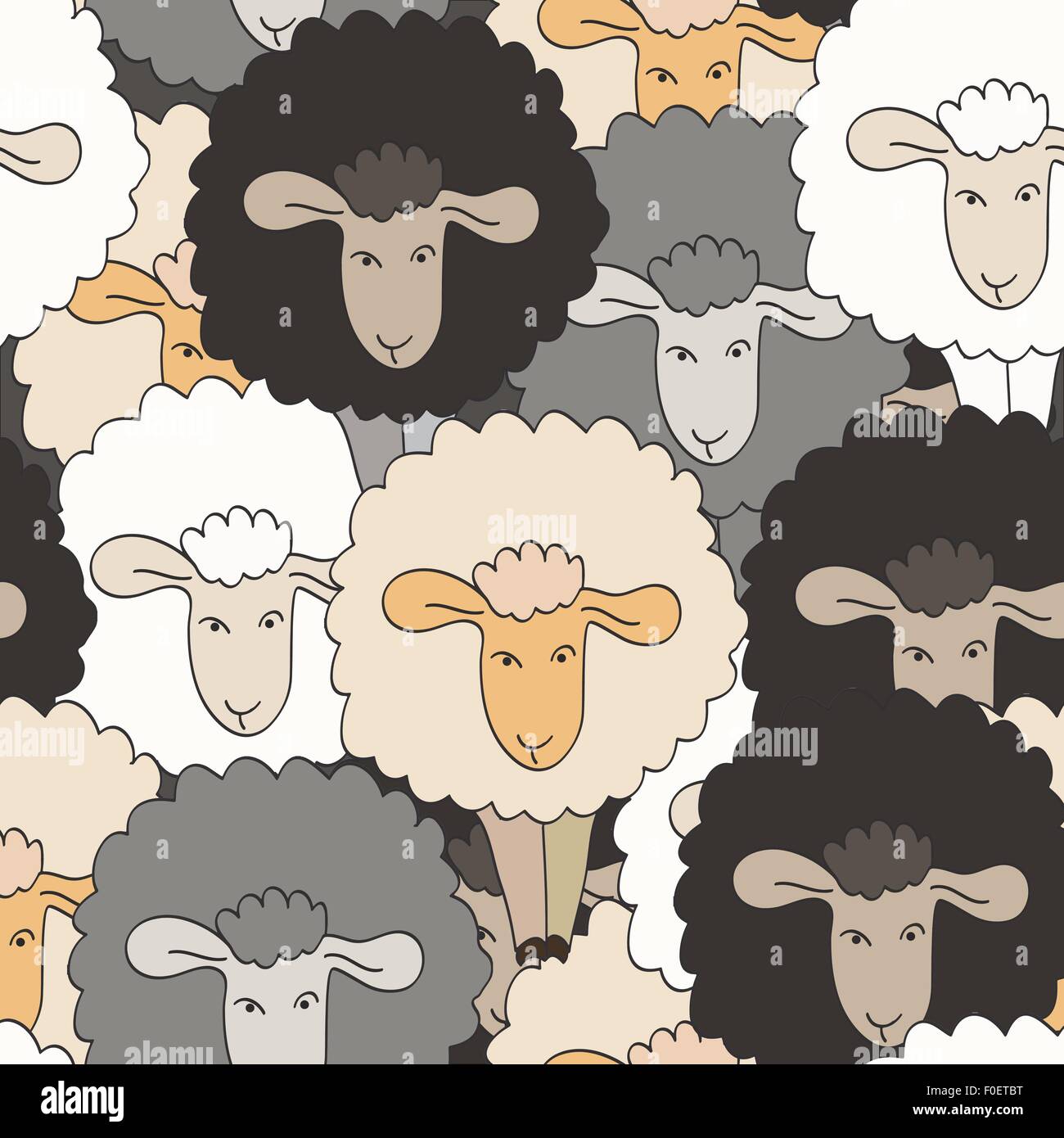 Seamless background with sheeps Stock Vector Image & Art - Alamy