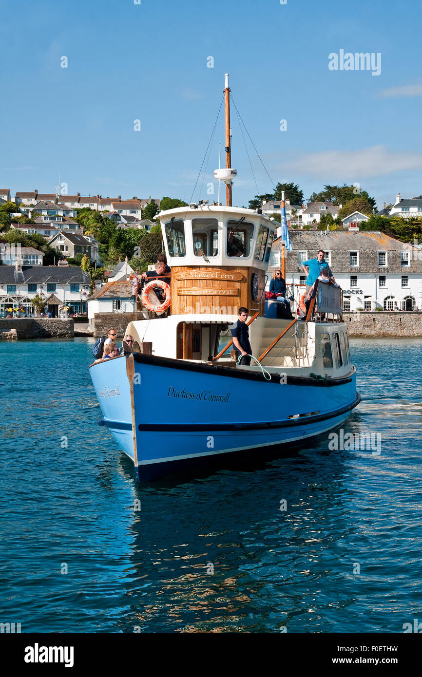 Falmouth to St Mawes Ferry "Duchess of Cornwall" arriving at St Mawes ...