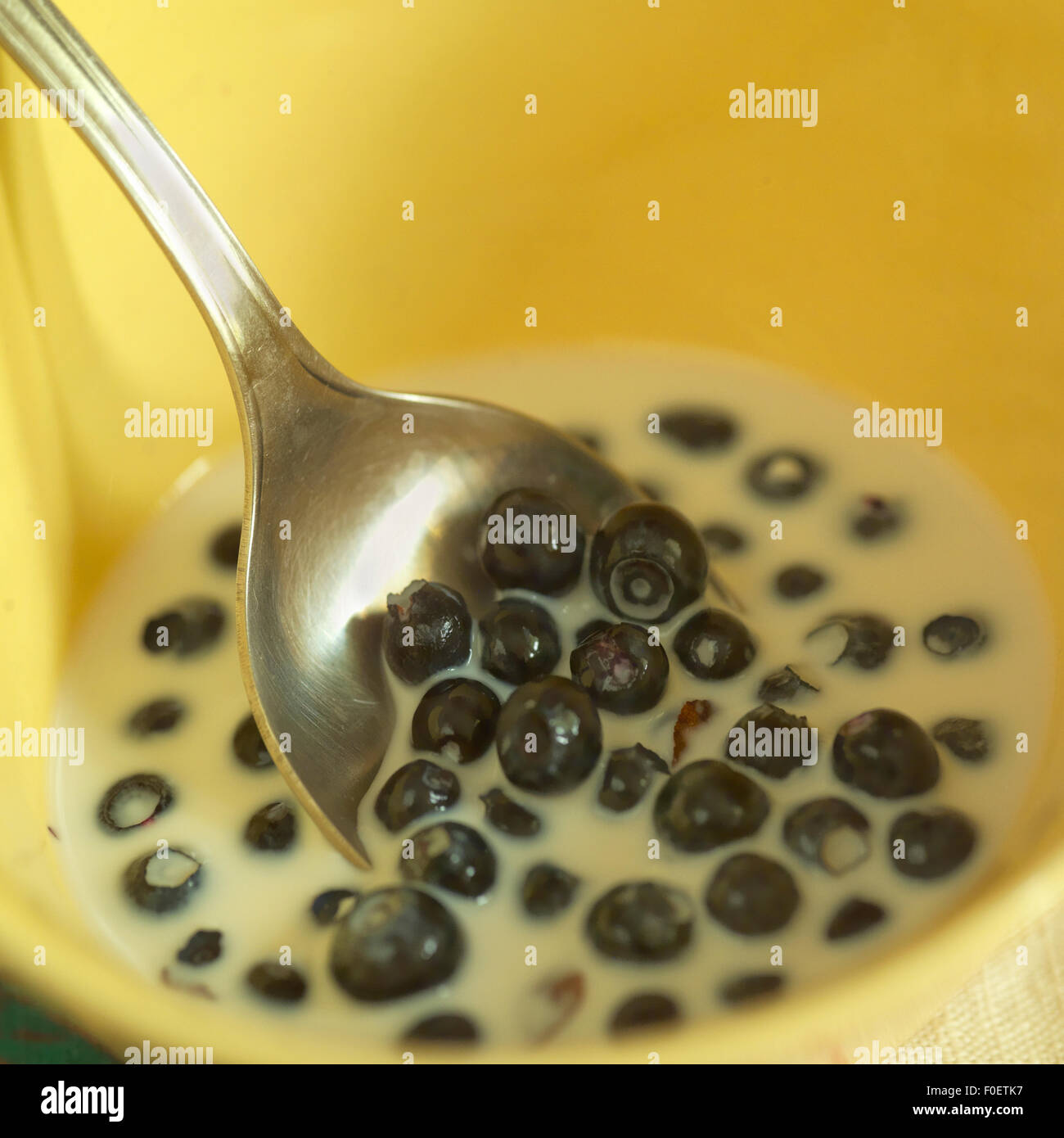 Berries with milk hi-res stock photography and images - Alamy