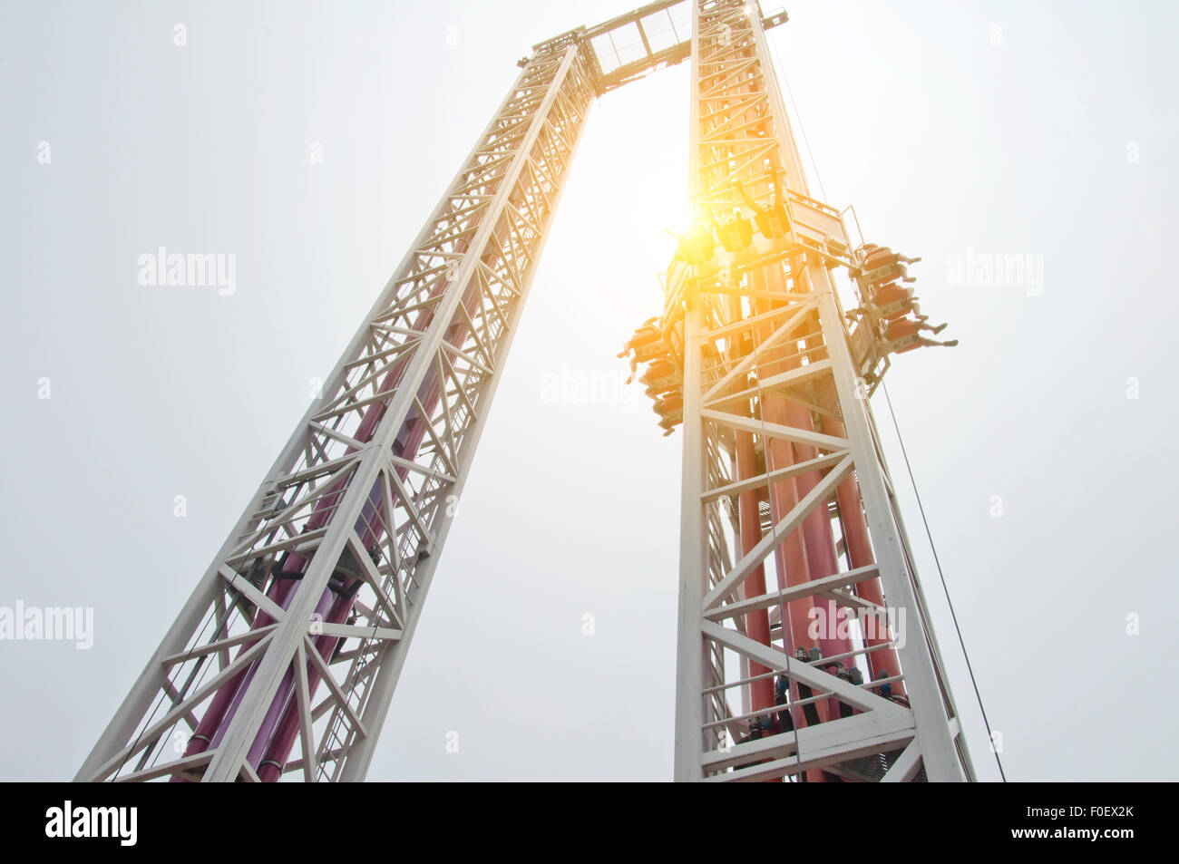Freefall tower ride hi-res stock photography and images - Alamy