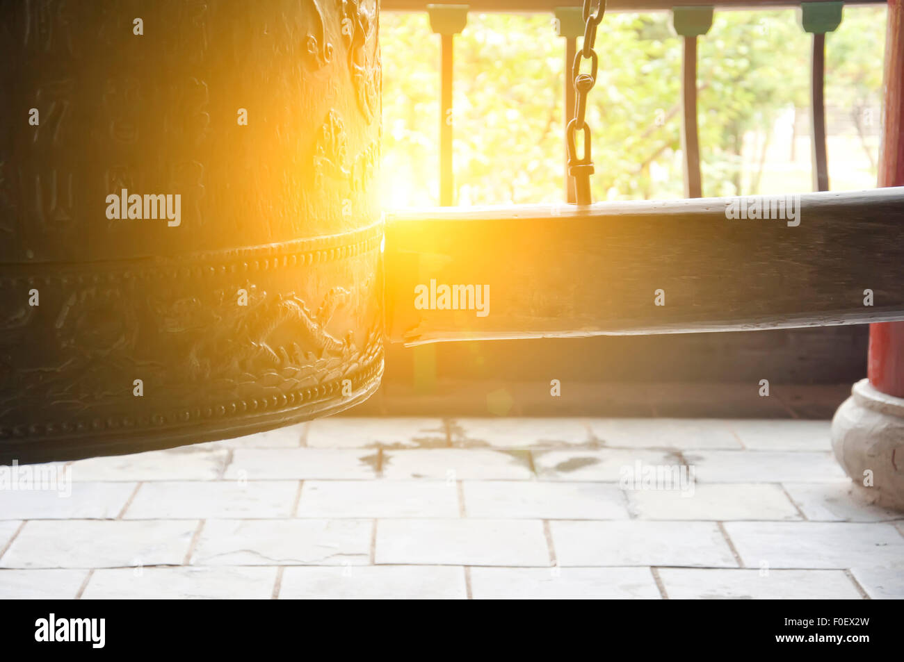 The temple bell Stock Photo - Alamy
