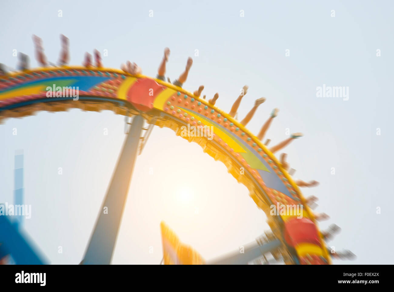 Super pendulum in amusement park Stock Photo - Alamy