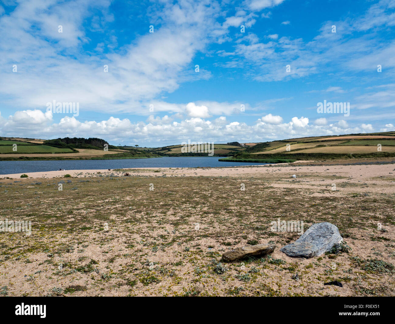 Loe Bar and Loe Pool near Helston Cornwall UK Stock Photo - Alamy