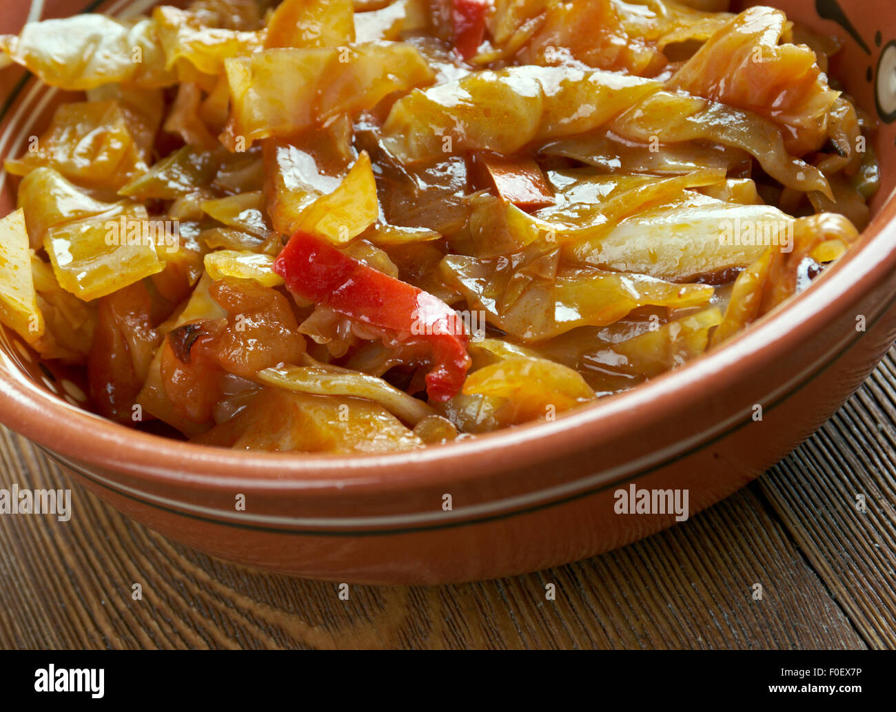 Kapuska - traditional Turkish cuisine stew cabbage.consumed in the ...