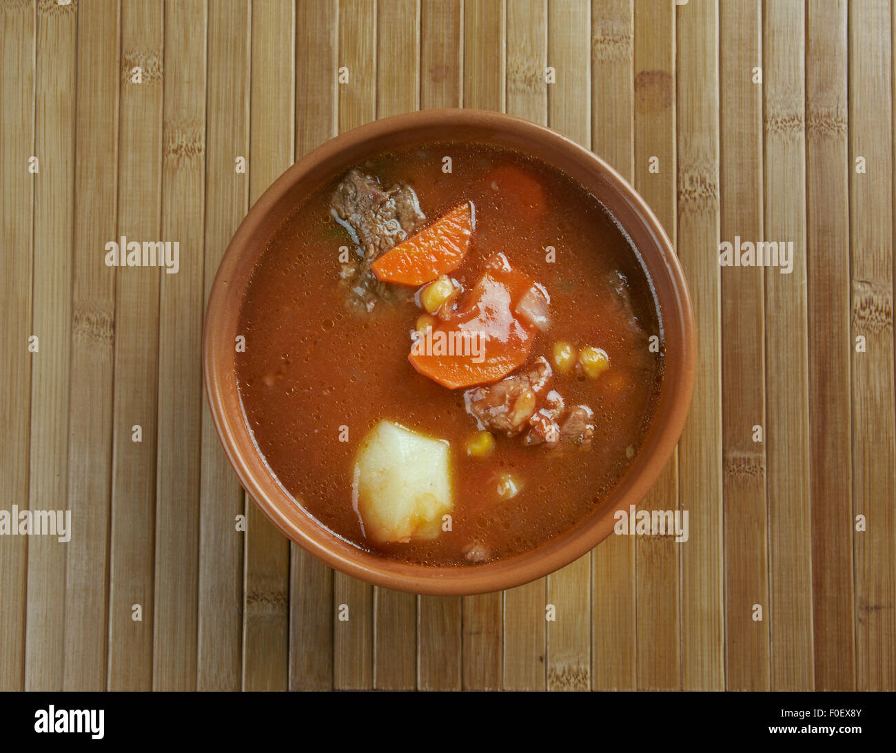 maconochie stew - stew of sliced turnips, carrots and potatoes Stock ...