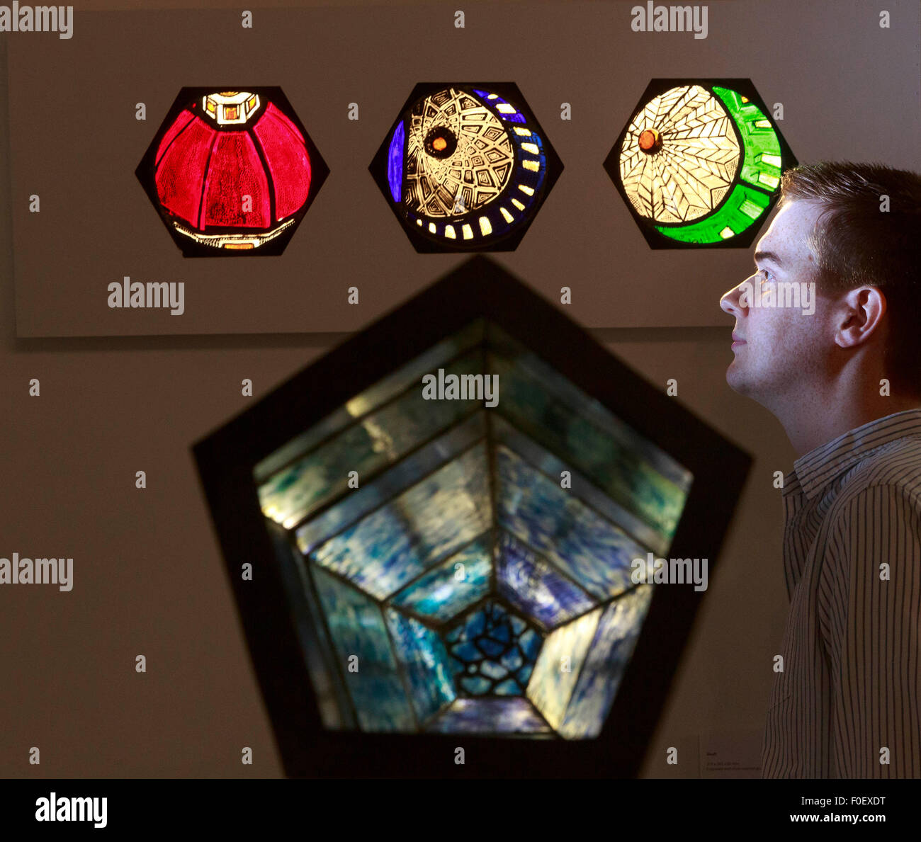 Edinburgh. UK. 14th August. Art display in Edinburgh. The ECA Masters ...