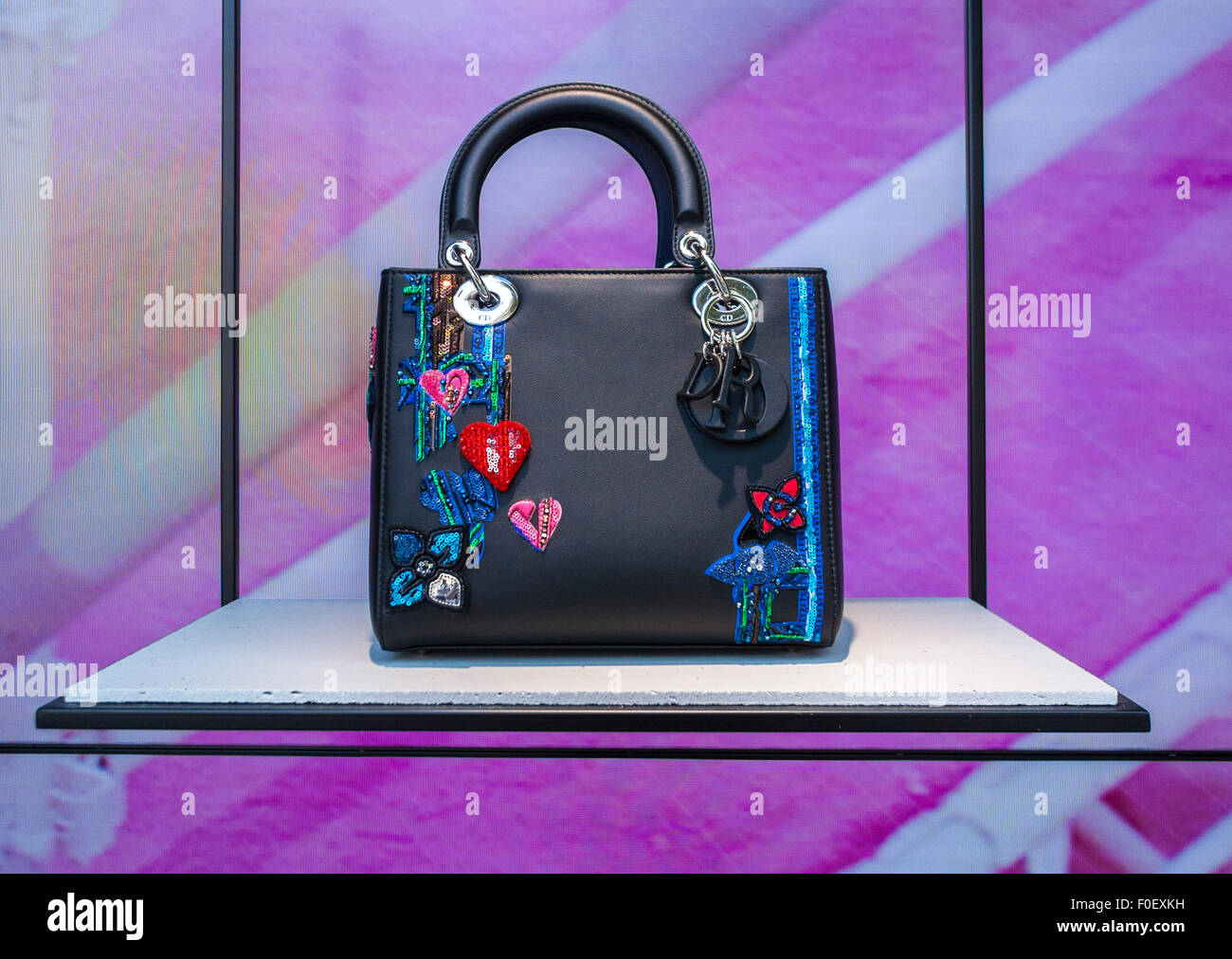 Paris, France, Shop Window, Luxury Product Display, Woman's Handbag ...