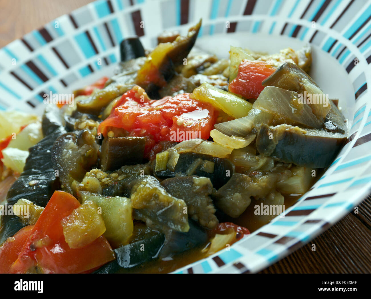 Msakaet al Bathinjan - Eggplant Casserole.Lebanese cuisine Stock Photo ...