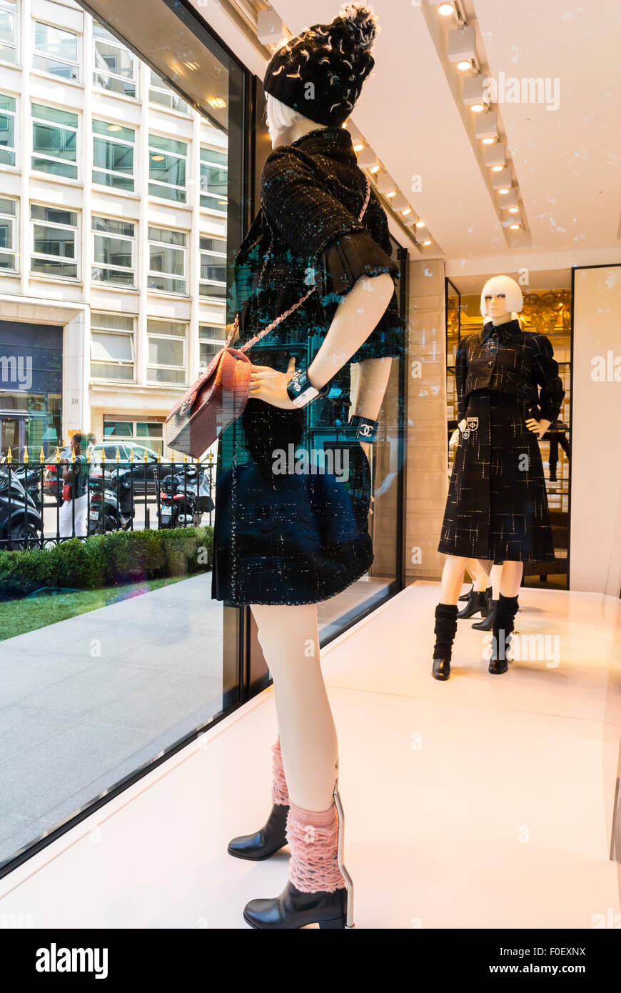 Paris, France, Shop Front Dior Window Display, Inside, Luxury Brands ...