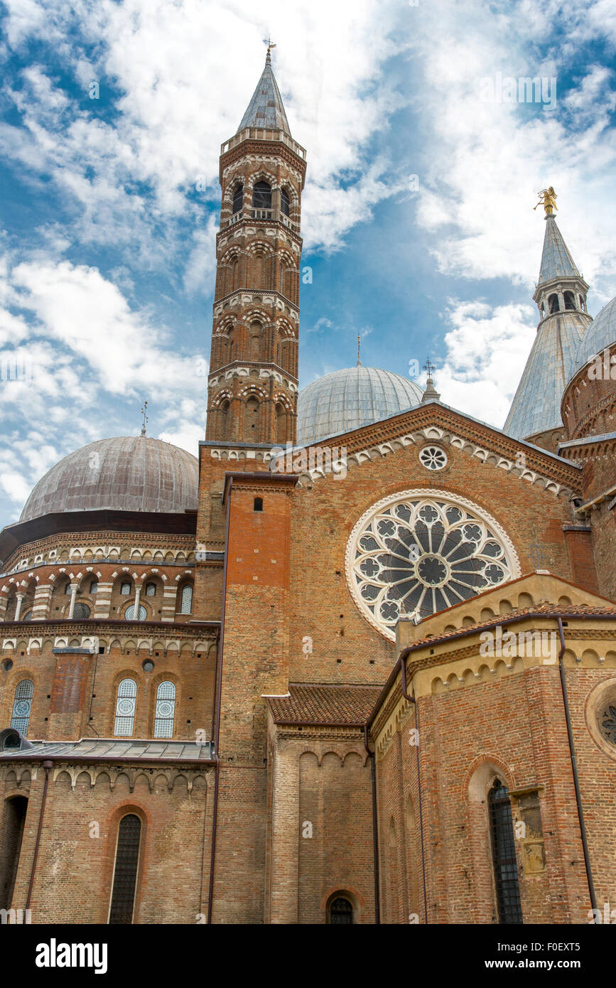View of historical Basilica of St. Anthony in Padua - Italy Stock Photo ...