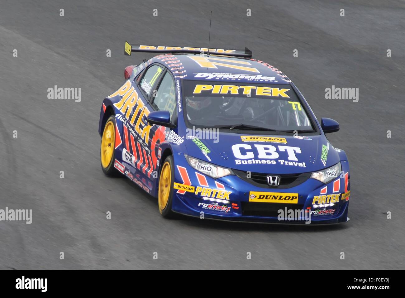 Andrew Jordan BTCC Brands Hatch Racing circuit driving his Ptrtek Honda ...