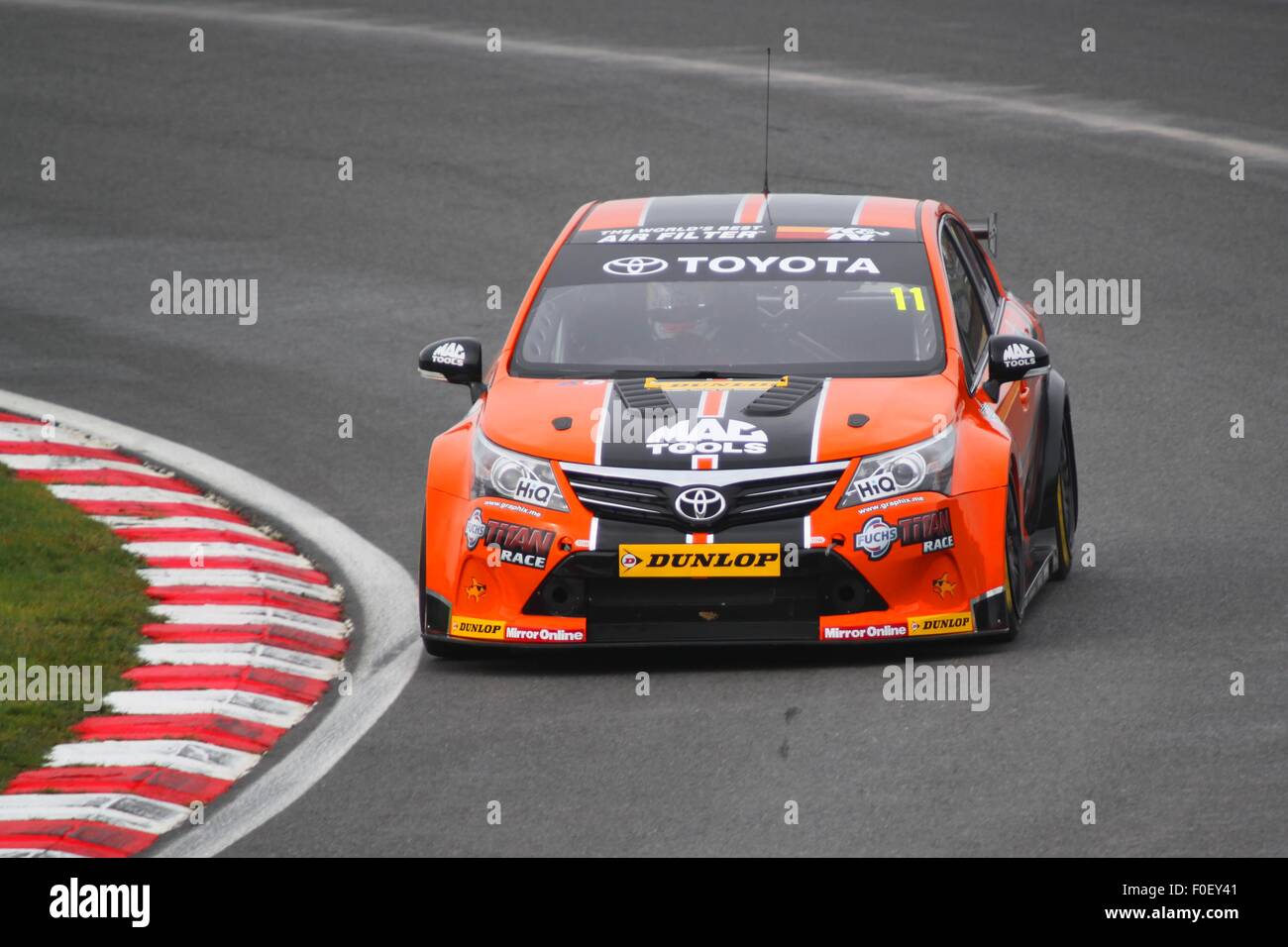 Frank Wrathall racing in the BTCC in his Toyota at Brands Hatch 2012 ...