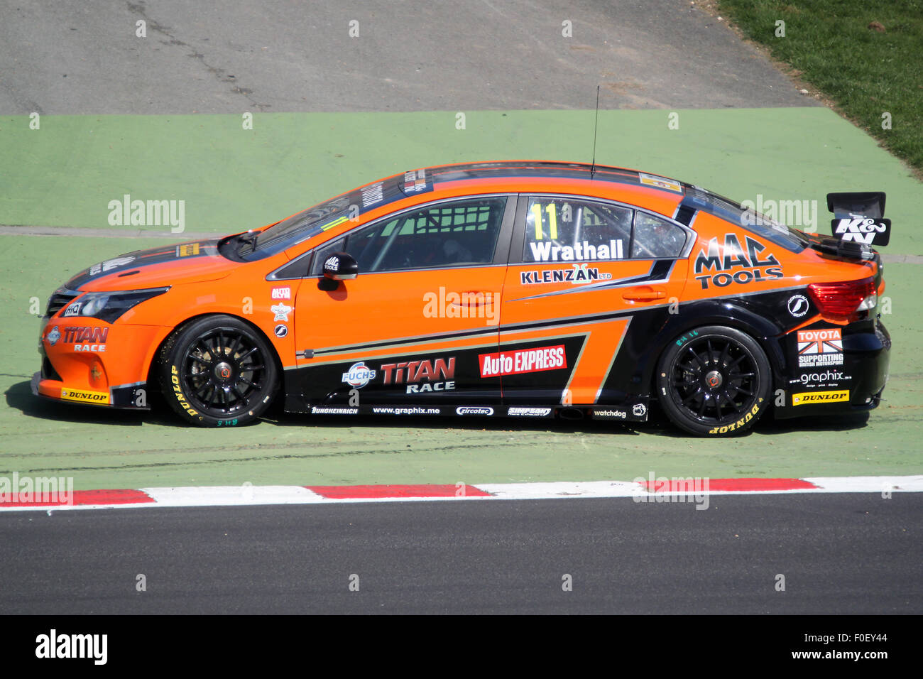Frank Wrathall racing in the BTCC in his Toyota at Brands Hatch 2012 ...