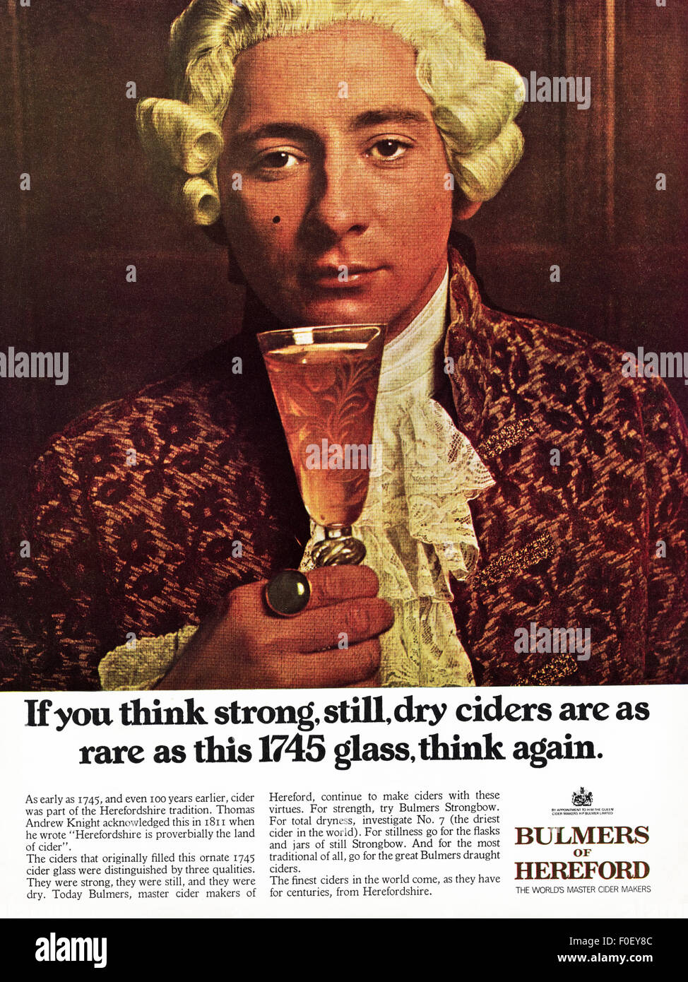 1960s advert. Magazine advertisement dated 1968 advertising Bulmers ...