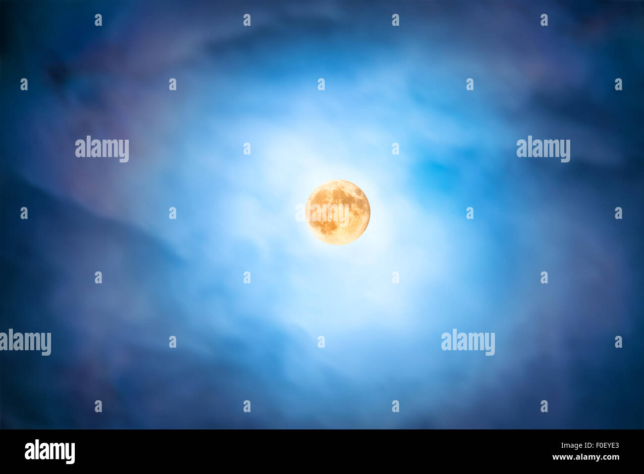 Bright full moon glowing through hi-res stock photography and images ...