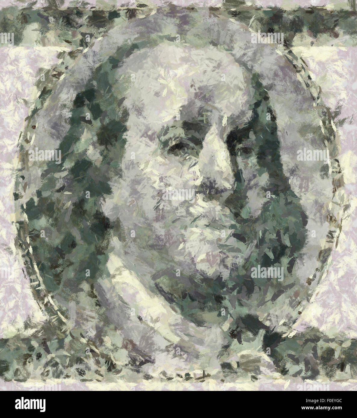 Portrait Benjamin Franklin (1706 - 1790), American politician, diplomat ...