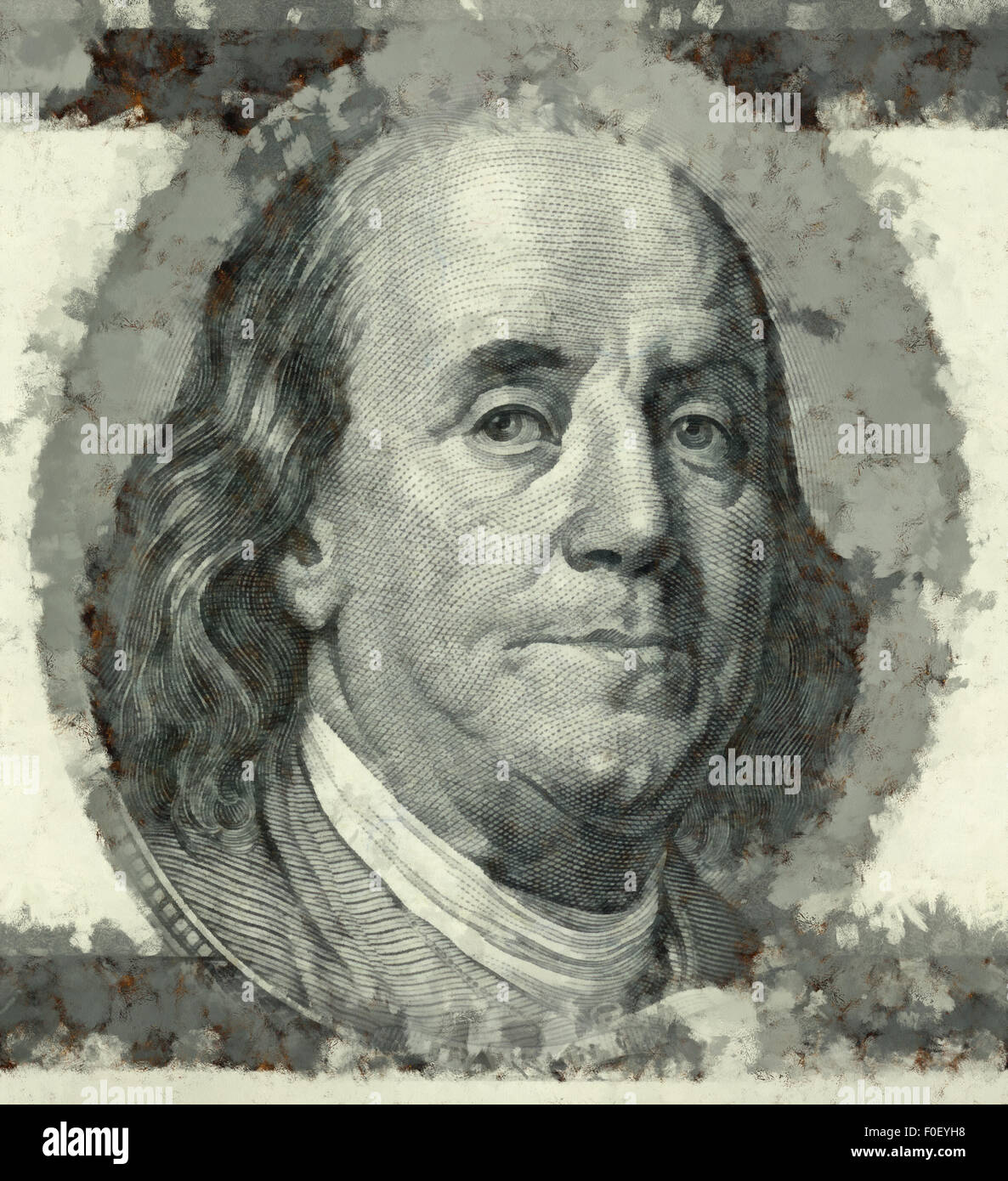 Benjamin Franklin Portrait Color Stock Photos & Benjamin Franklin ...