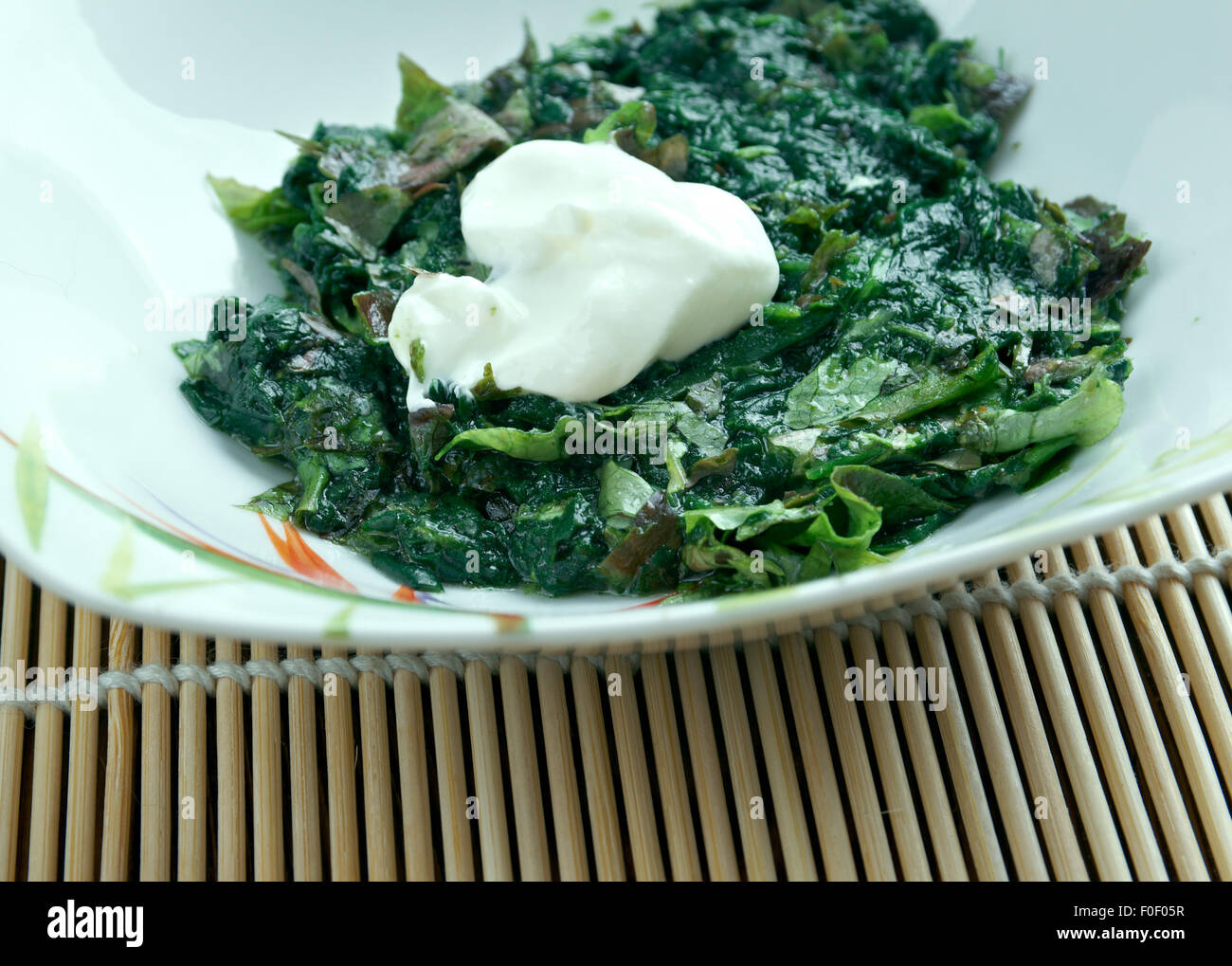 Sarson da saag - vegetable dish in Punjab regions of India and Pakistan ...
