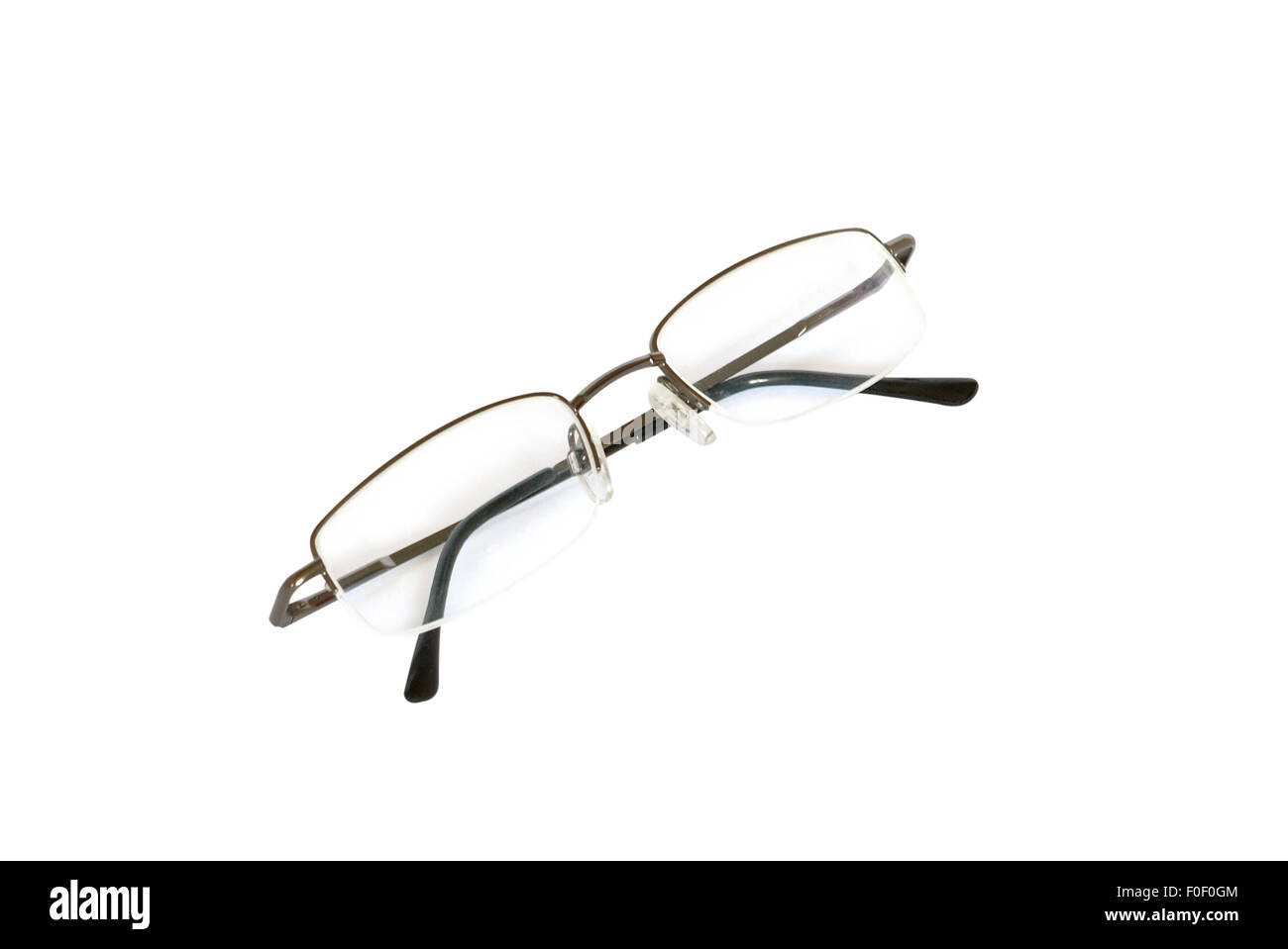 Transparent spectacles isolated on white Stock Photo - Alamy