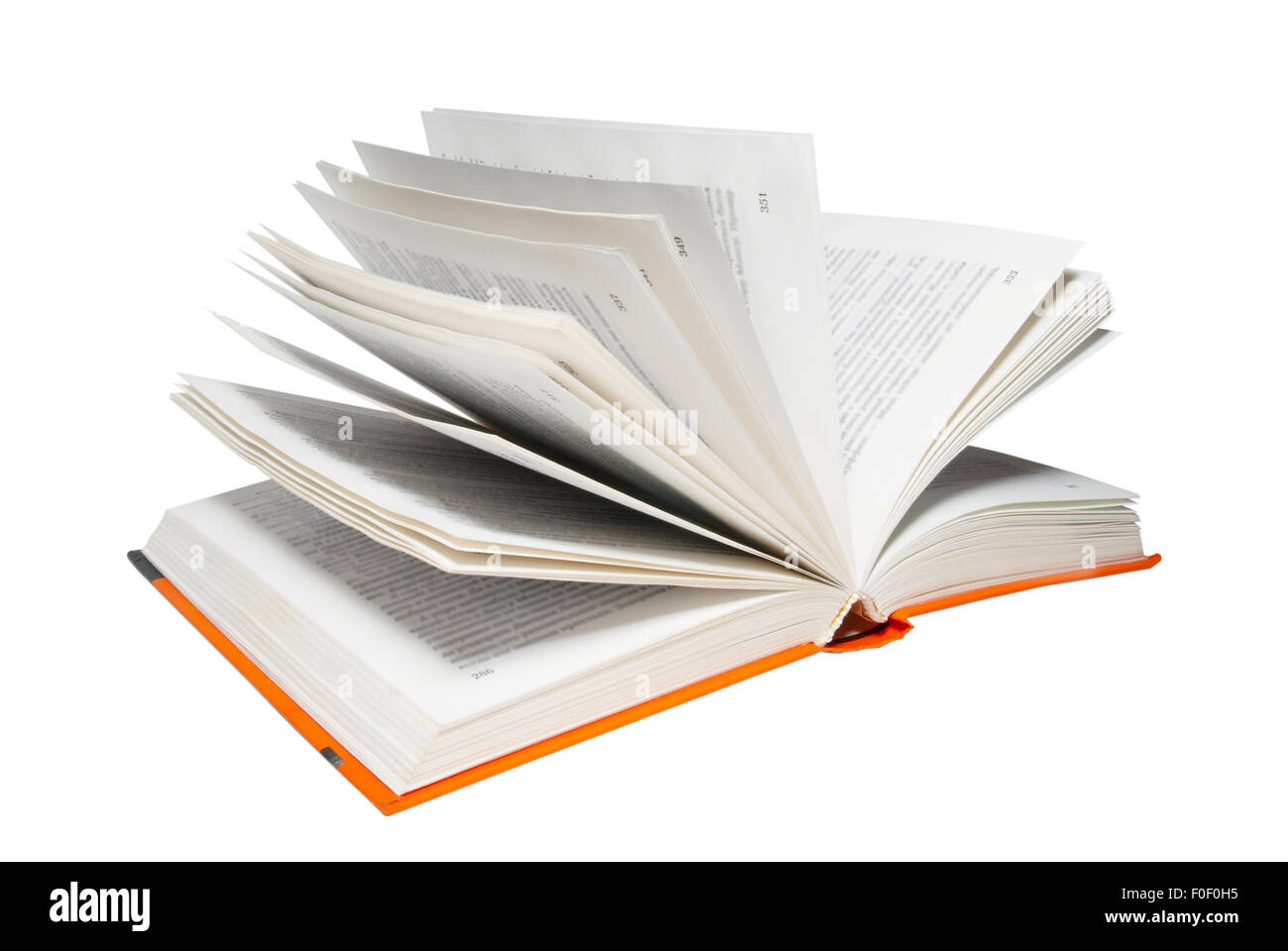 Open book isolated on white Stock Photo - Alamy